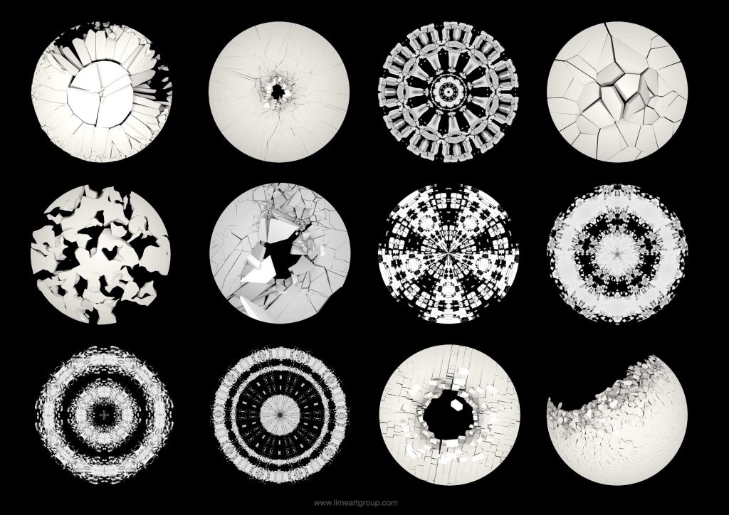 Moon Dome - Fulldome Projection Mapping Loops Pack Vol.19 | VMS