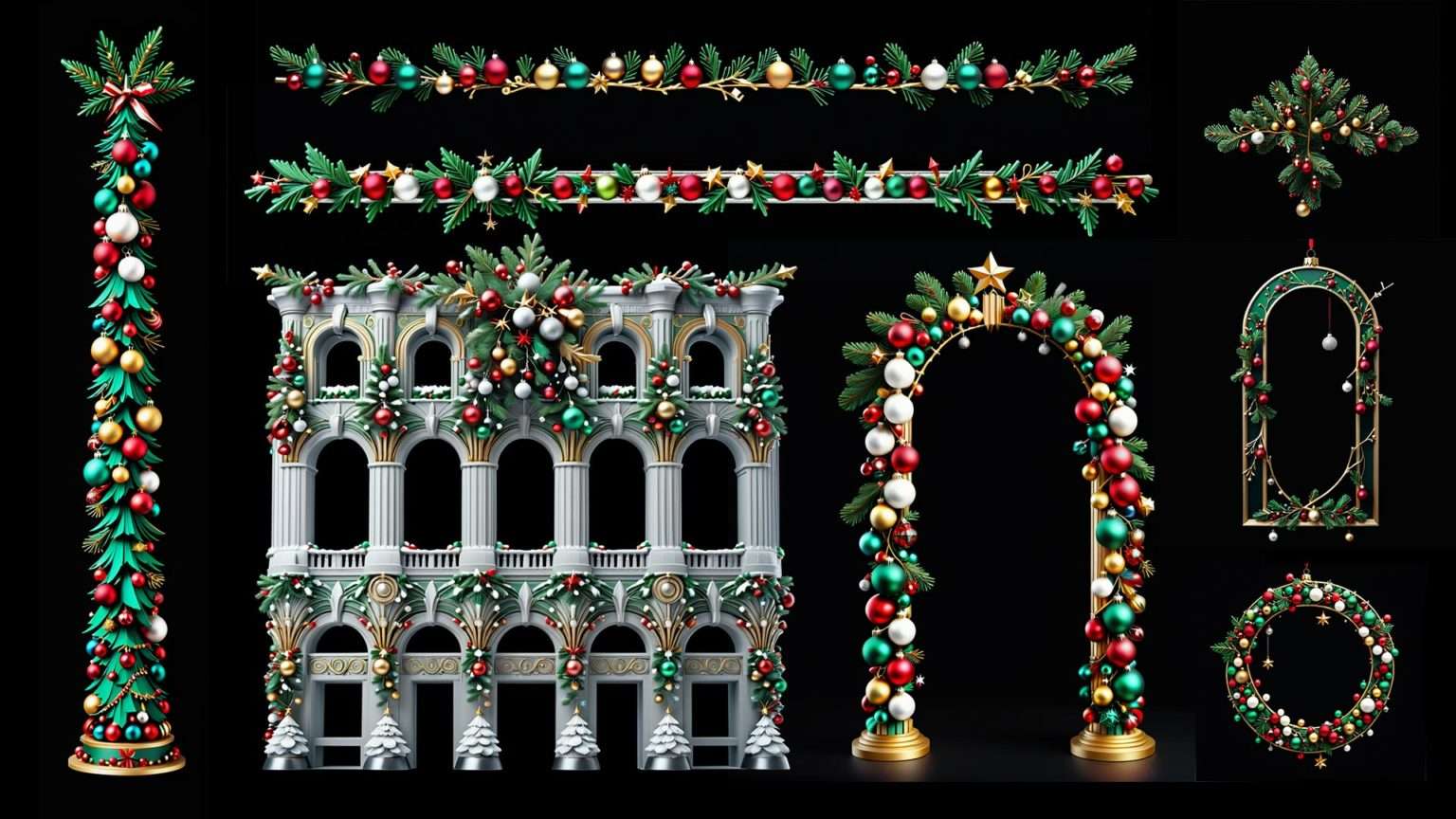 Christmas Video Mapping Bundle Vol.3 | VMS