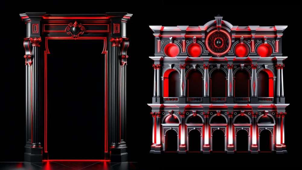 Red Classic - Projection Mapping Textures Pack Vol.15 | VMS