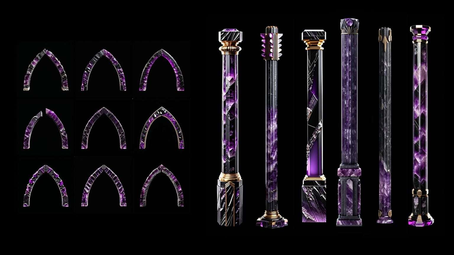Saint Amethyst - Projection Mapping Textures Pack Vol.29 | VMS