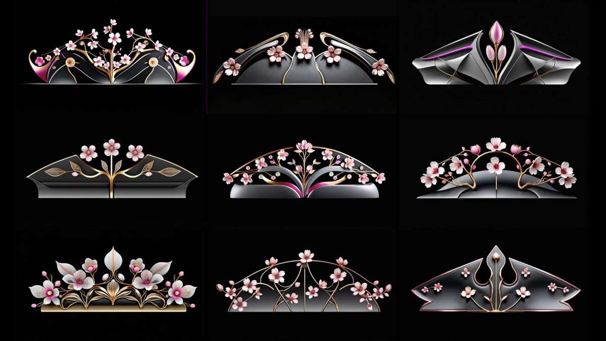 Sakura Lines - Projection Mapping Textures Pack Vol.44 | VMS