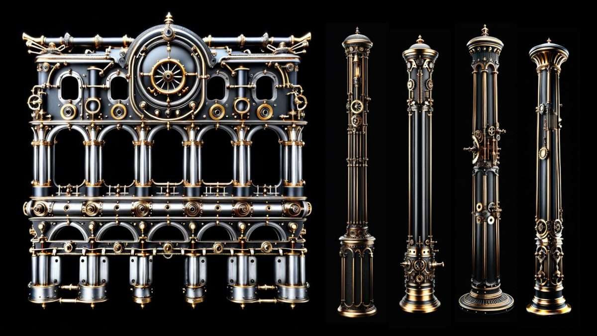 Steampunk Design - Projection Mapping Textures Pack Vol.20 | VMS