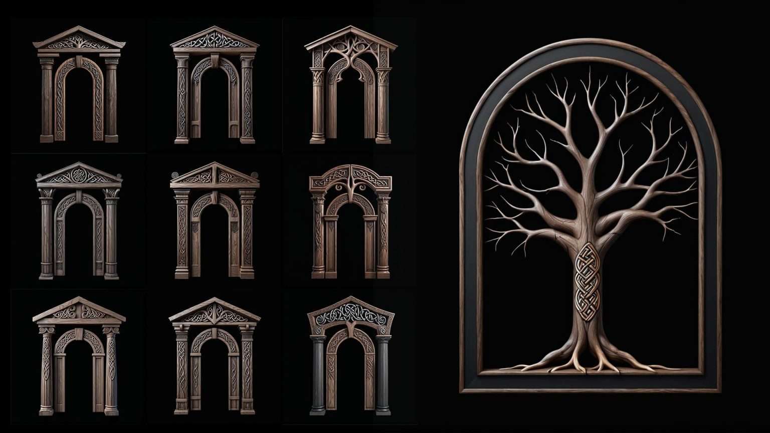 Celtic Wood - Projection Mapping Textures Pack Vol.56 | VMS