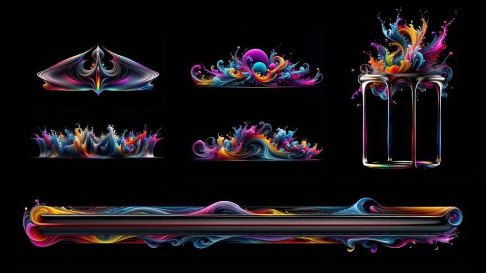Rainbow Flowers - Projection Mapping Textures Pack Vol.54 | VMS