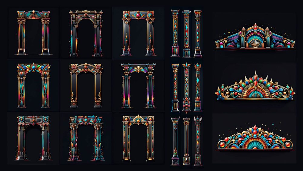 Colorful Cartoon - Projection Mapping Textures Pack Vol.64 | VMS