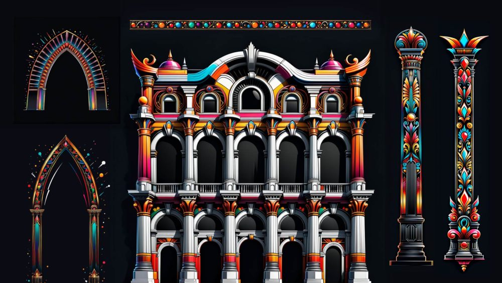 Colorful Cartoon - Projection Mapping Textures Pack Vol.64 | VMS