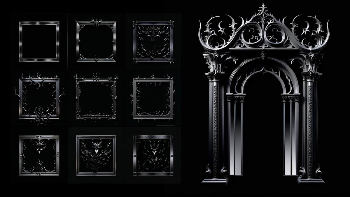 Gothic Monster - Projection Mapping Textures Pack Vol.67 | VMS
