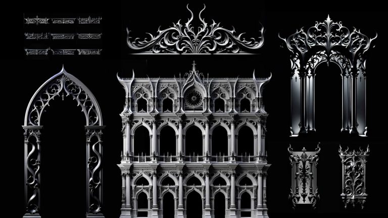 Gothic Monster - Projection Mapping Textures Pack Vol.67 | VMS