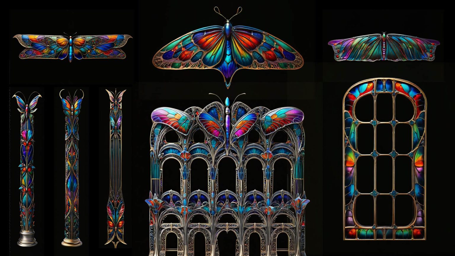 Vibrant Butterfly - Projection Mapping Textures Pack Vol.65 | VMS